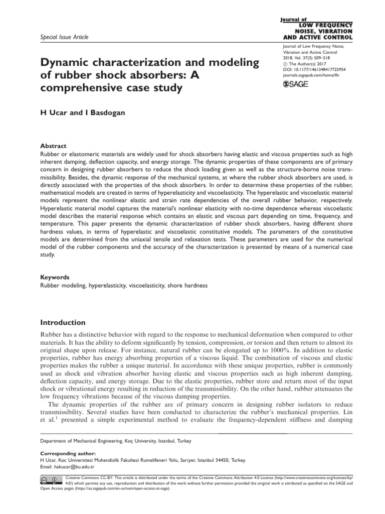 Dynamic_characterization_and_modeling_of_rubber_sh | PDF | Viscoelasticity | Elasticity (Physics)