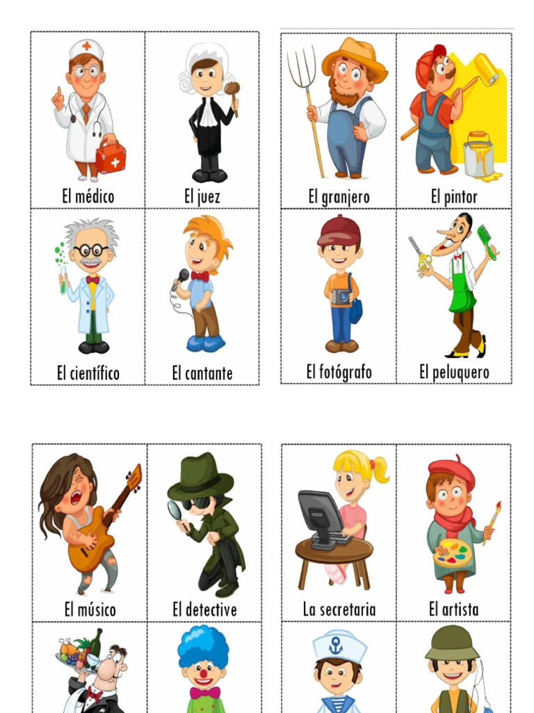 Loteria De Oficios Y Profesiones Pdf