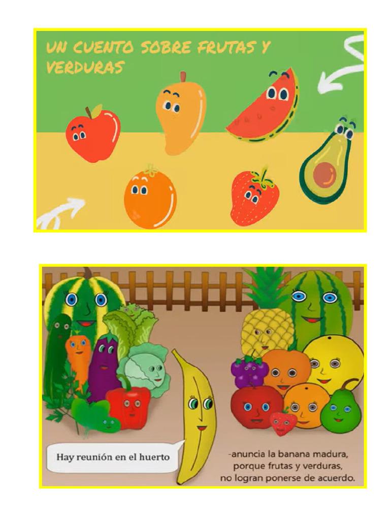 2 Un Cuento Sobre Frutas y Verduras | PDF