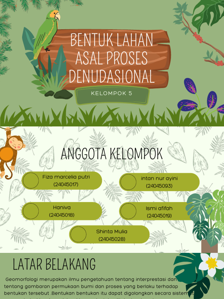 Geomorfologi Proses Denudasi dan Erosi | PDF