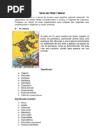 Tarot Rider Waite Guia Completo | PDF | Tarô | Cartas de baralho