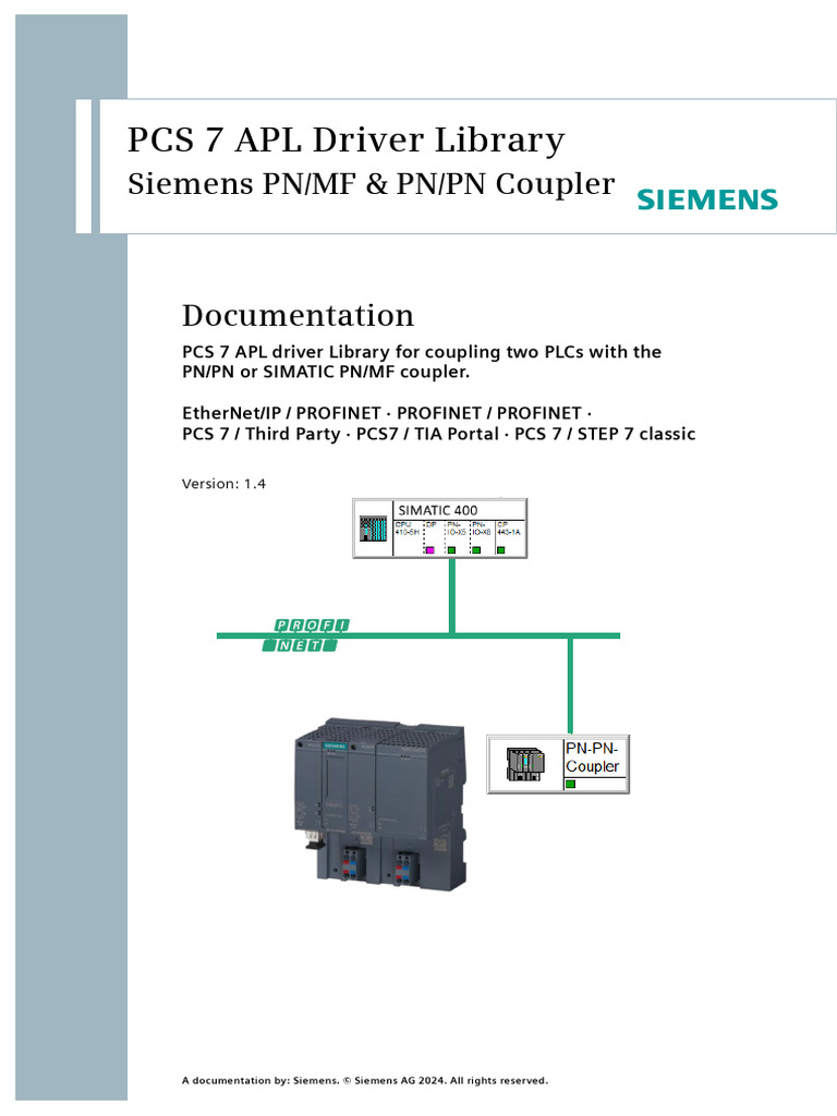 PCS7 PNMF PNPN Coupler V14 | PDF | Programmable Logic Controller | Computer Network