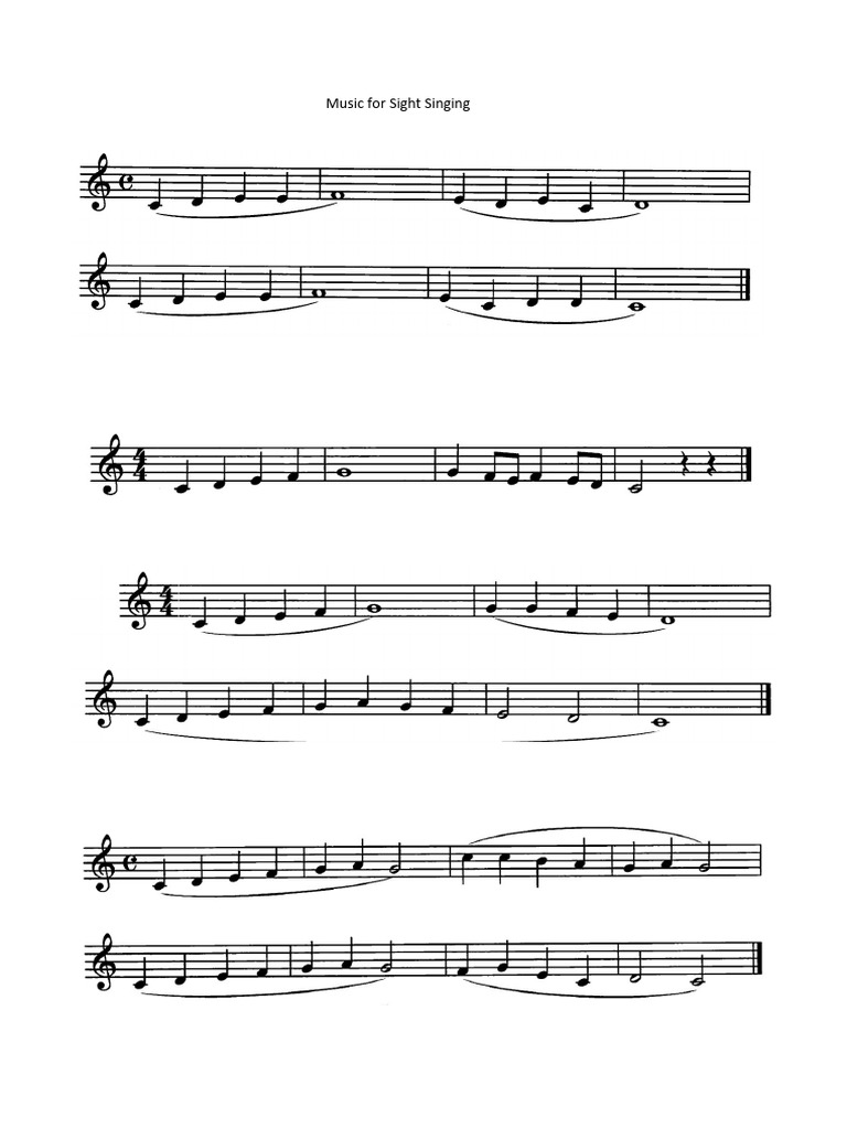 PDF Music For Sight | PDF
