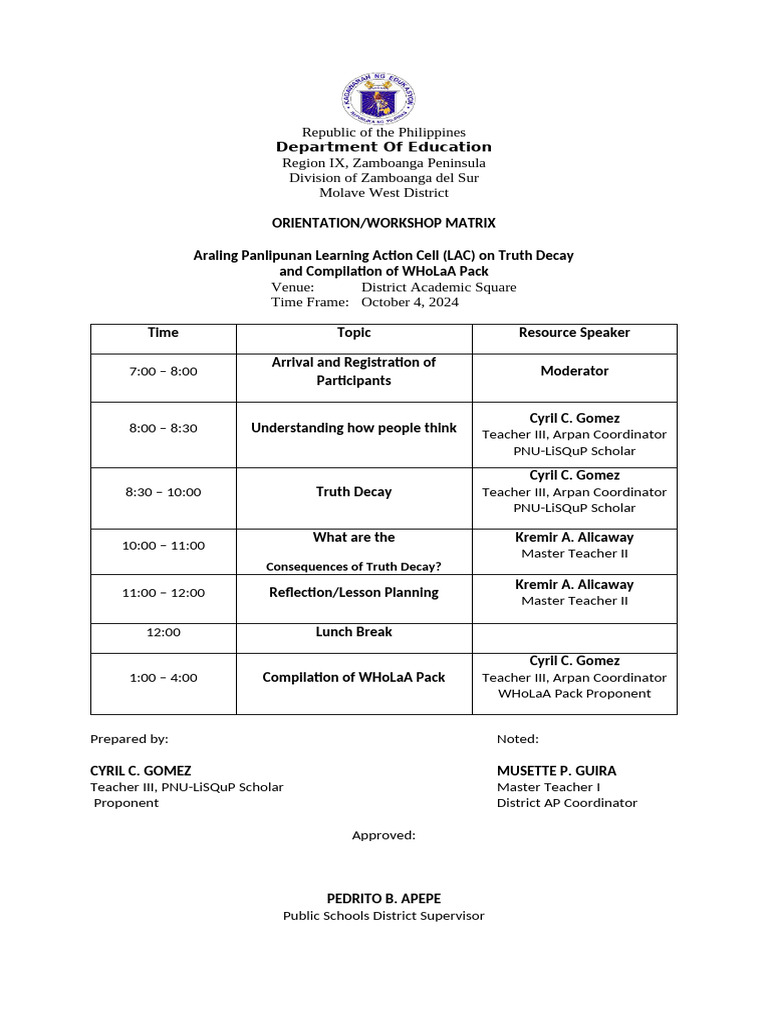 Arpan LAC matrix 2021 | PDF