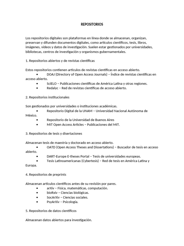 REPOSITORIOS | PDF