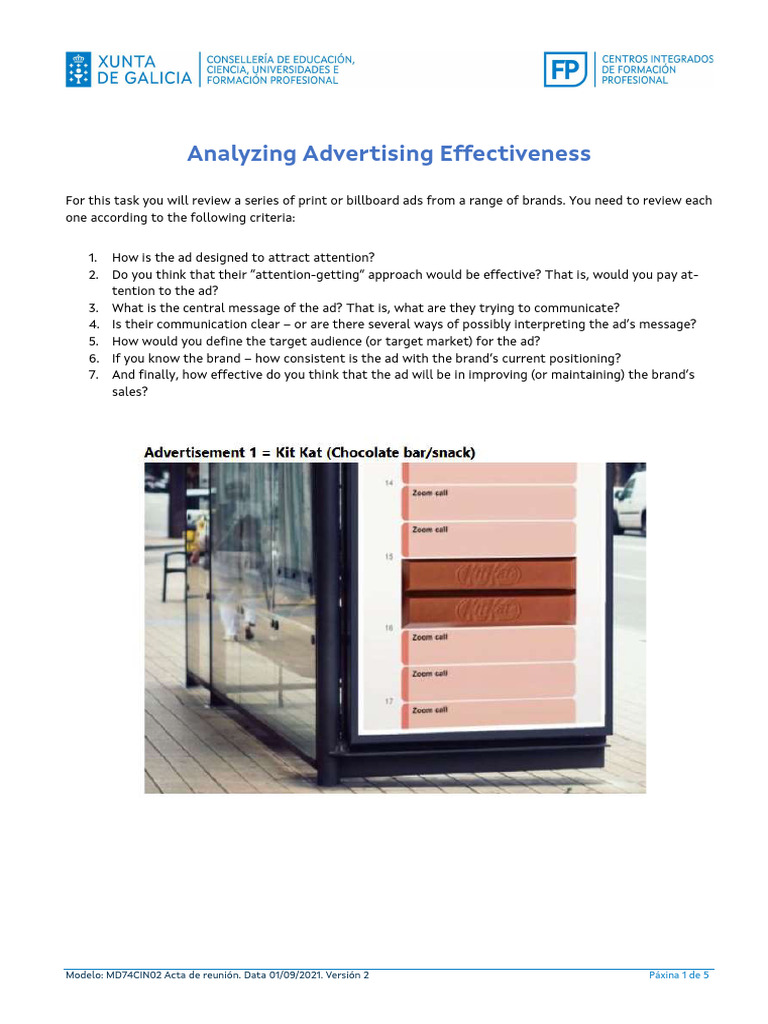 Analyzing Advertising Effectiveness | PDF