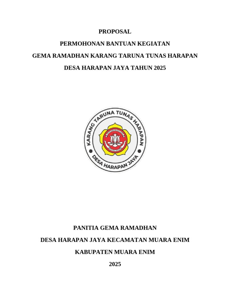 Cover Proposal Gema Ramadhan | PDF