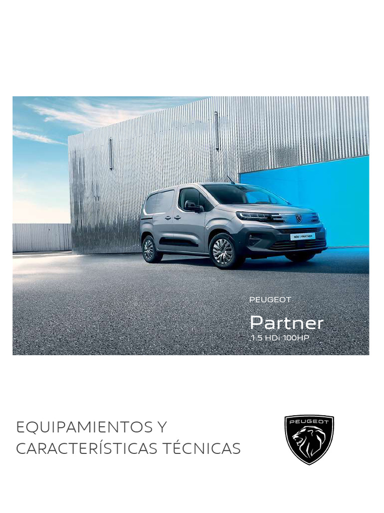 Ficha Técnica Peugeot Partner 2025 | PDF | Estilos de carrocería | Coche