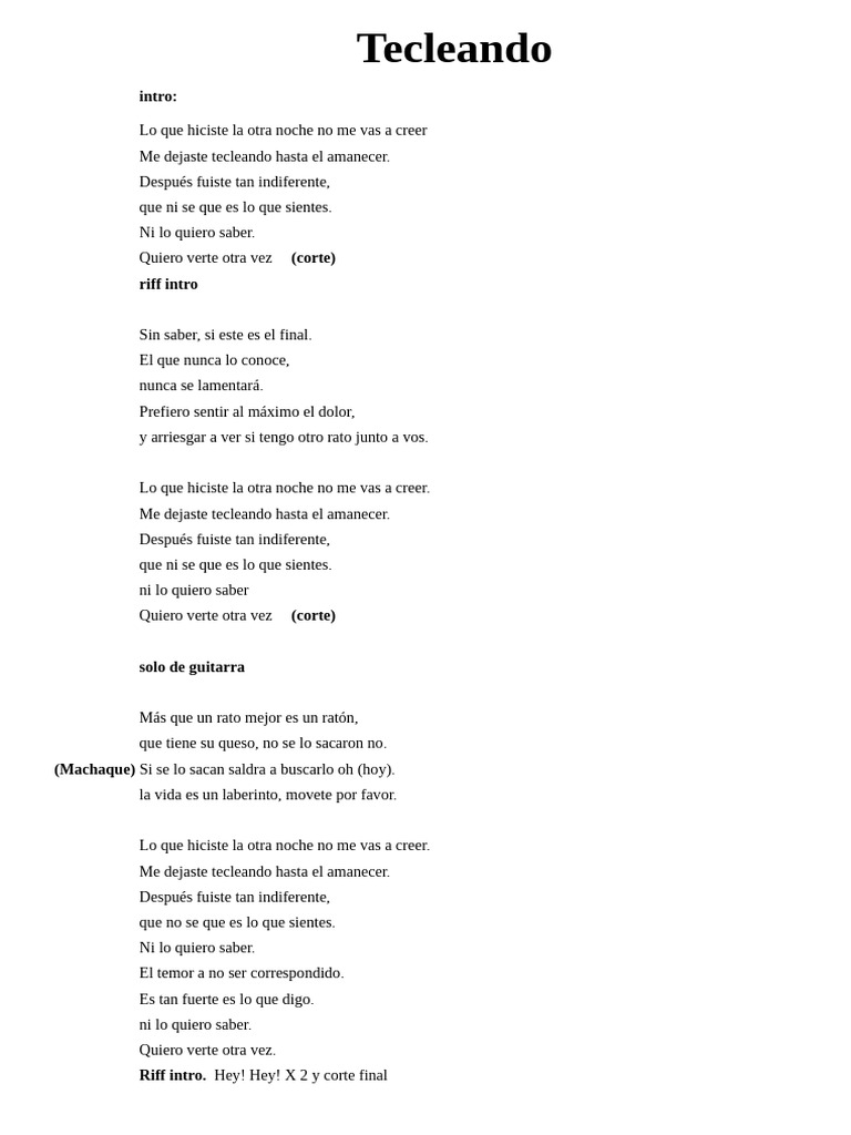 Tecleando hasta el amanecer | PDF