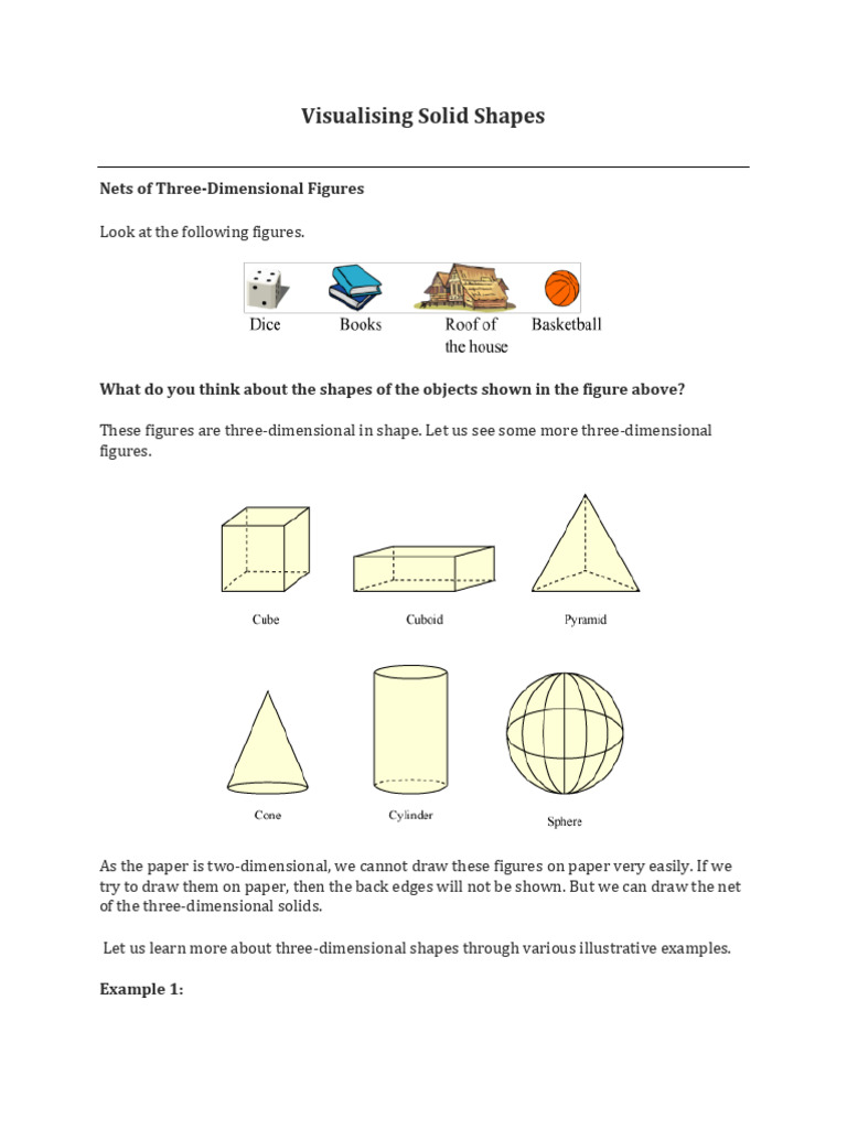 Visualising Solid Shapes | PDF | Sphere | Shape