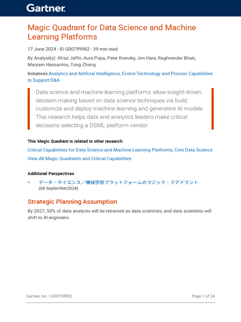 Magic Quadrant For D 799982 NDX | PDF | Cloud Computing | Amazon Web ...