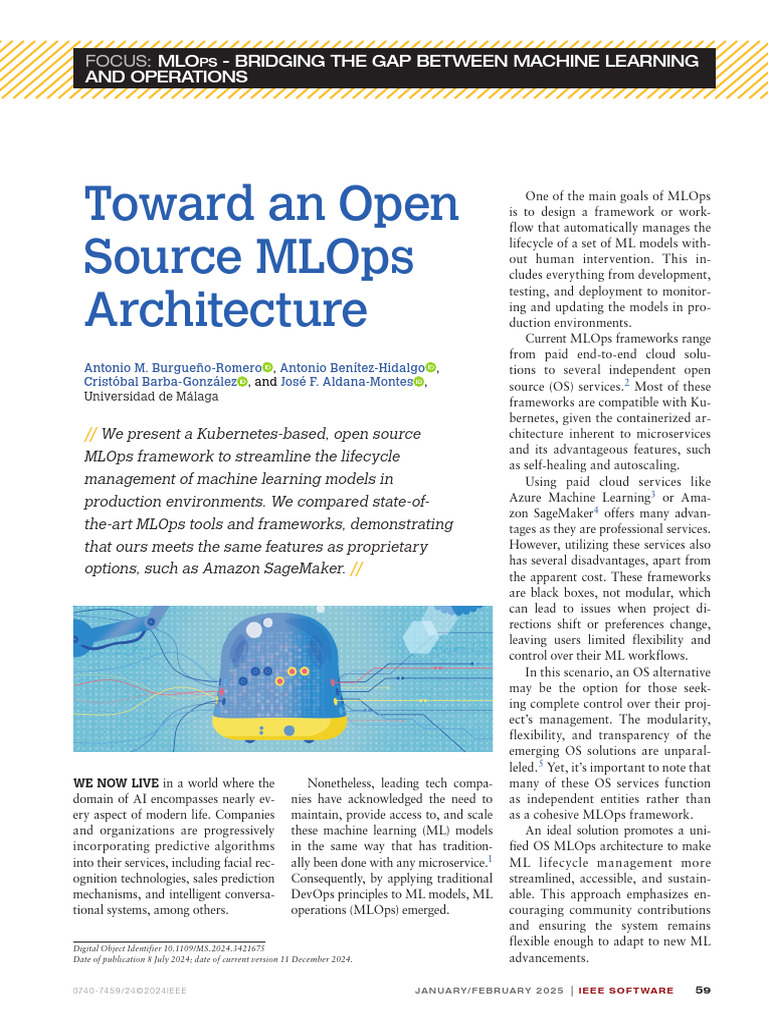 Open Source MLOps Framework Overview | PDF | Metadata | Machine Learning