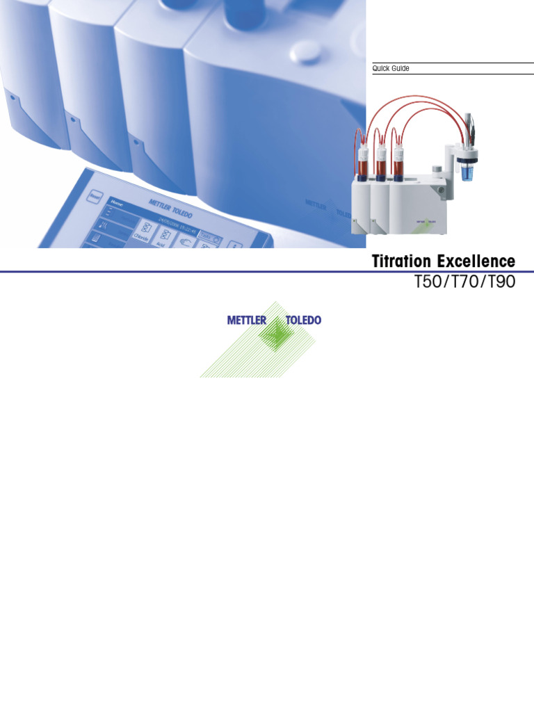 Mettler Toledo T50 Quick Guide | PDF | Titration | Chemistry