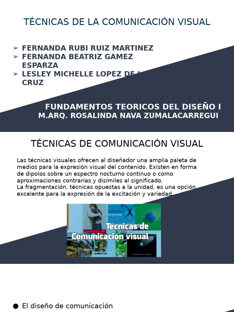 Técnicas de Comunicación Visual en Diseño | PDF | Las artes | Visión