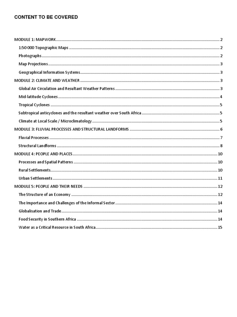 Geography GR 12 Exam Guidelines Study Notes | Cyclone | Weather Geography GR 12 Exam Guidelines Study Notes | Cyclone | Weather
