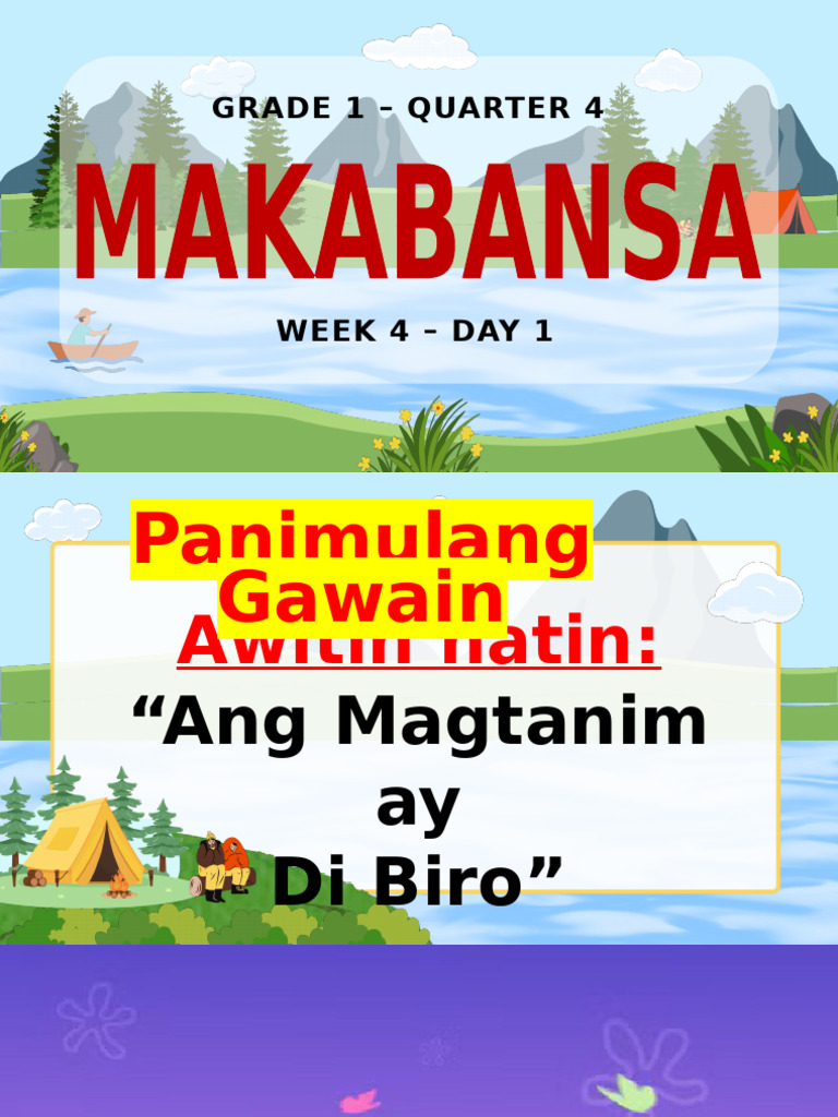Week4 Q4 Makabansa | PDF