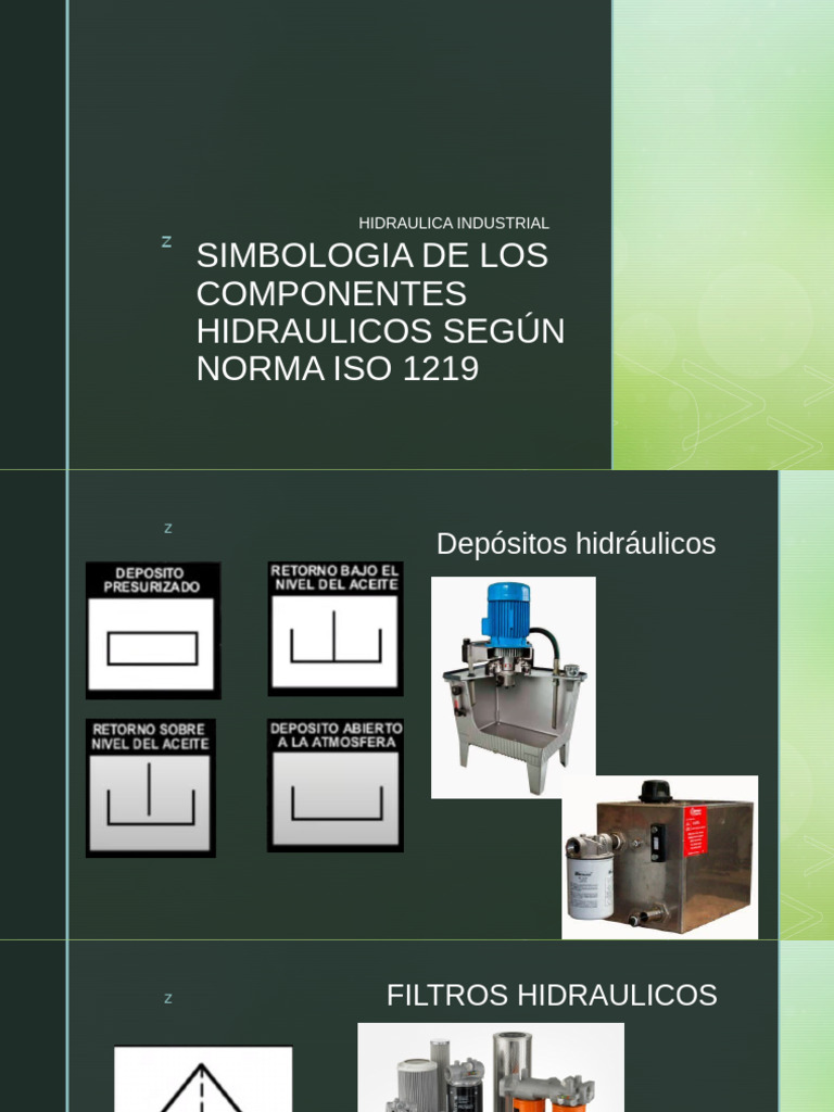 Simbologia de Los Componentes Hidraulicos Según Norma Iso | PDF ...