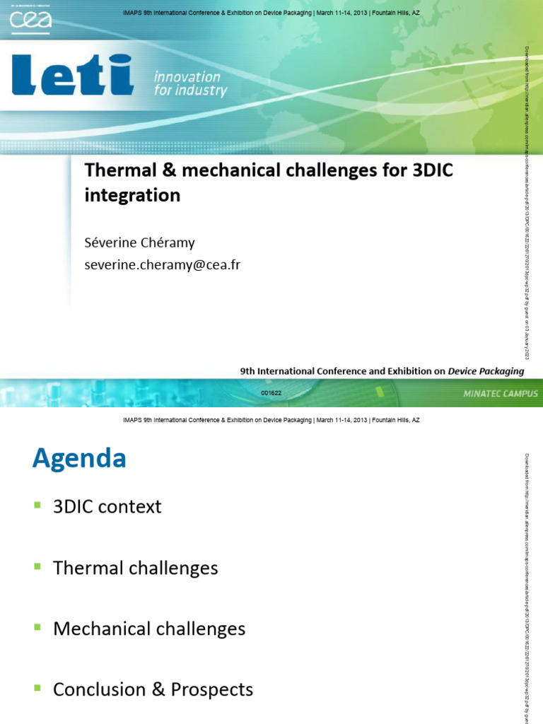 Thermal Mechanical Challenges For 3dic Integration | PDF | Wafer ...