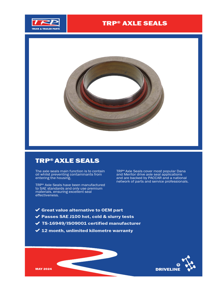 FAB_TRP_Axle_Seals (052024) | PDF