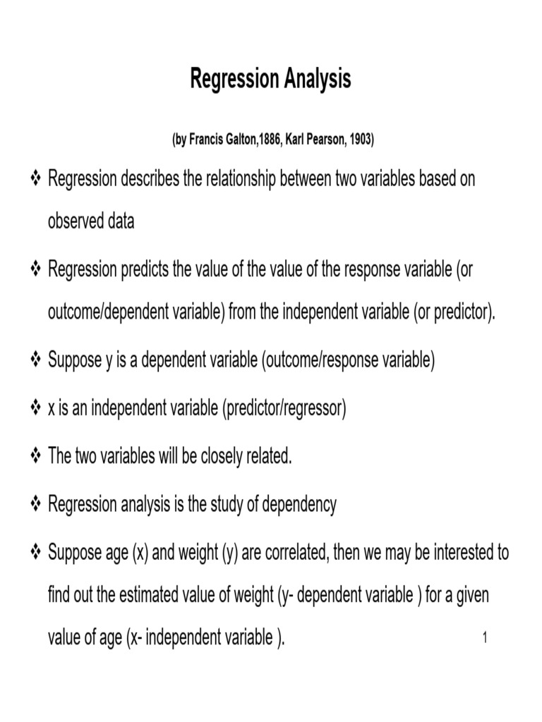L15 - Regression, Coefficient of Determination | PDF | Linear Regression | Dependent And ...