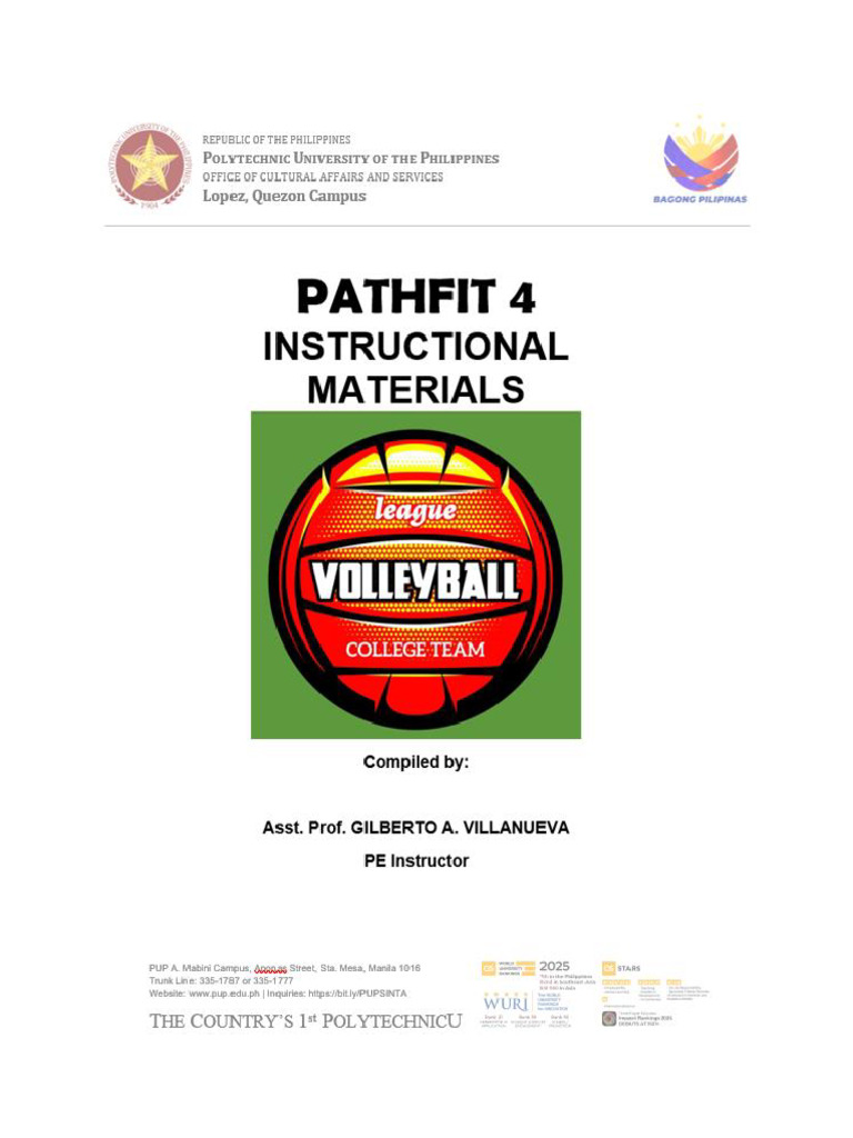 Pathfit 4 Im 2025 by Sir G | PDF | Volleyball