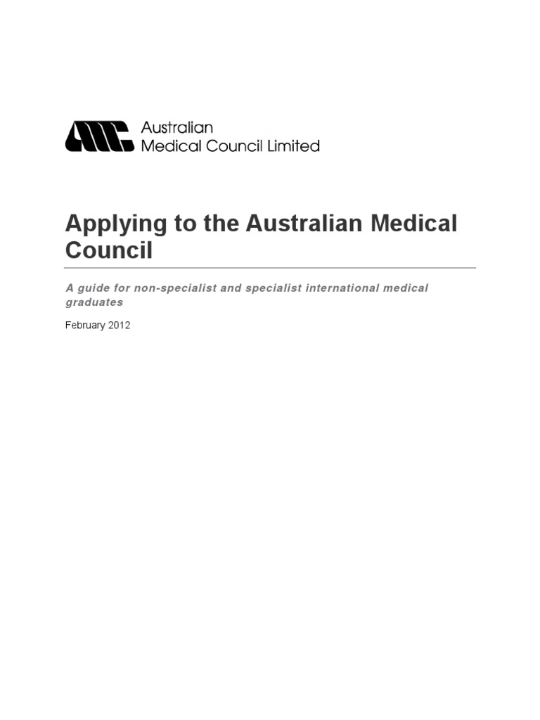 Applying To The Amc | PDF | Identity Document | Medical School