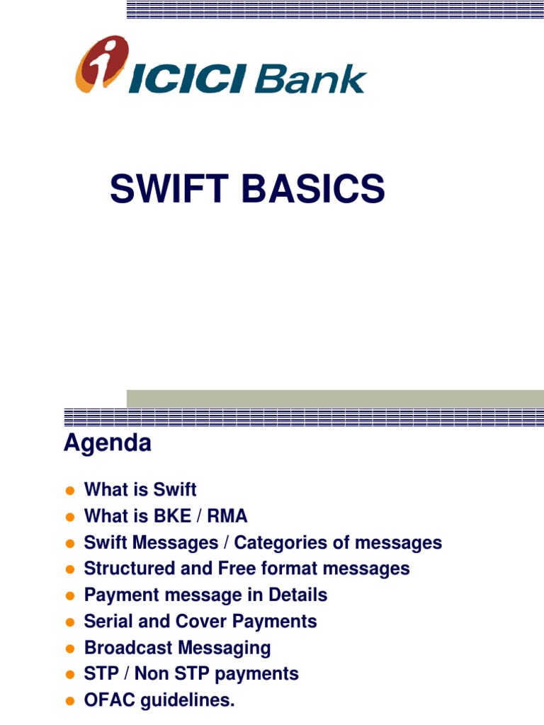 Swift | PDF | Office Of Foreign Assets Control | Financial Transaction
