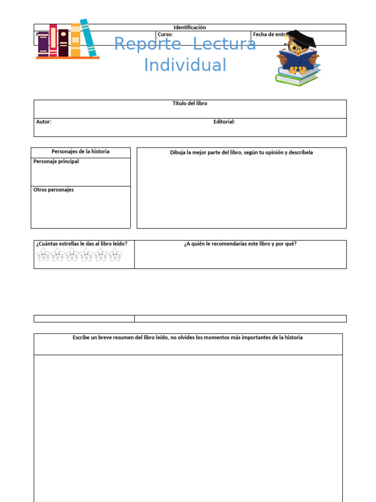 Reporte de Lectura: Análisis de Libro | PDF