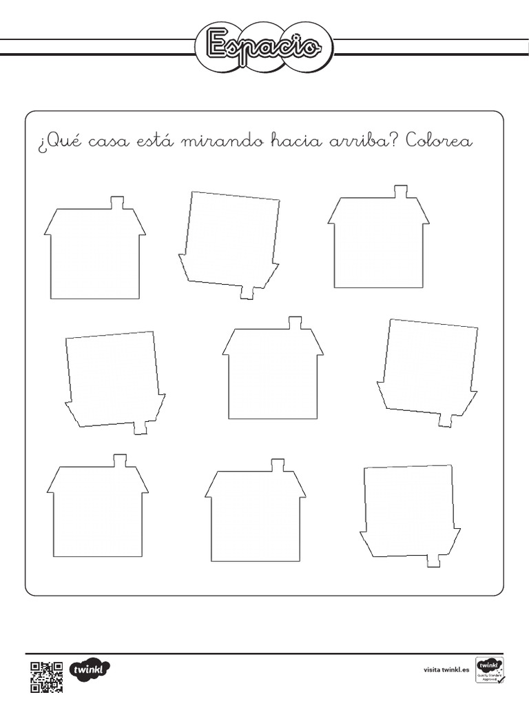 Ficha de Actividad Arriba o Abajo Espacio | PDF