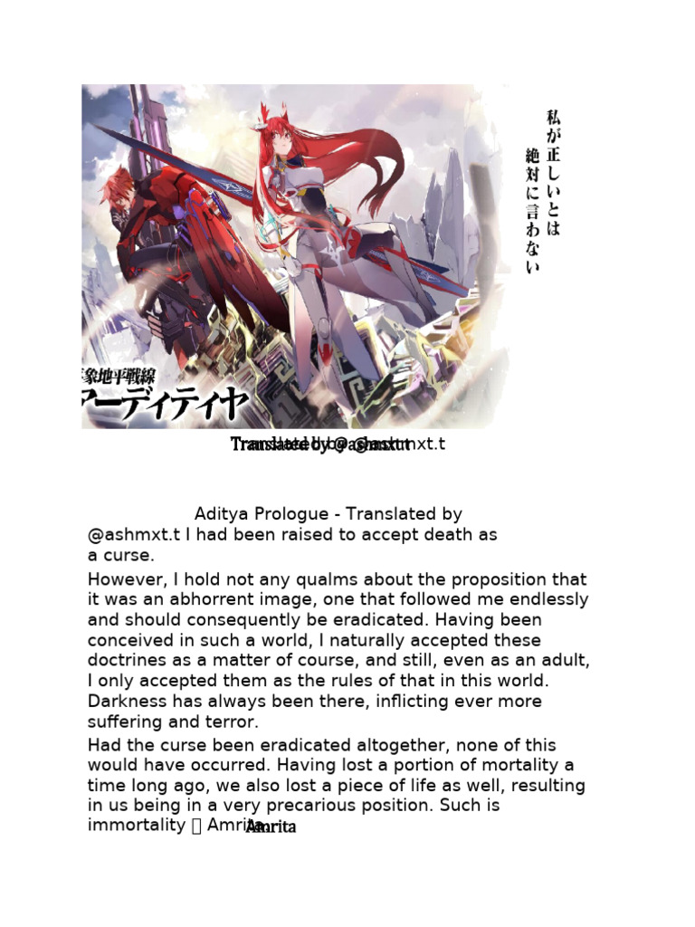 Aditya Volume 1 | PDF | Immortality