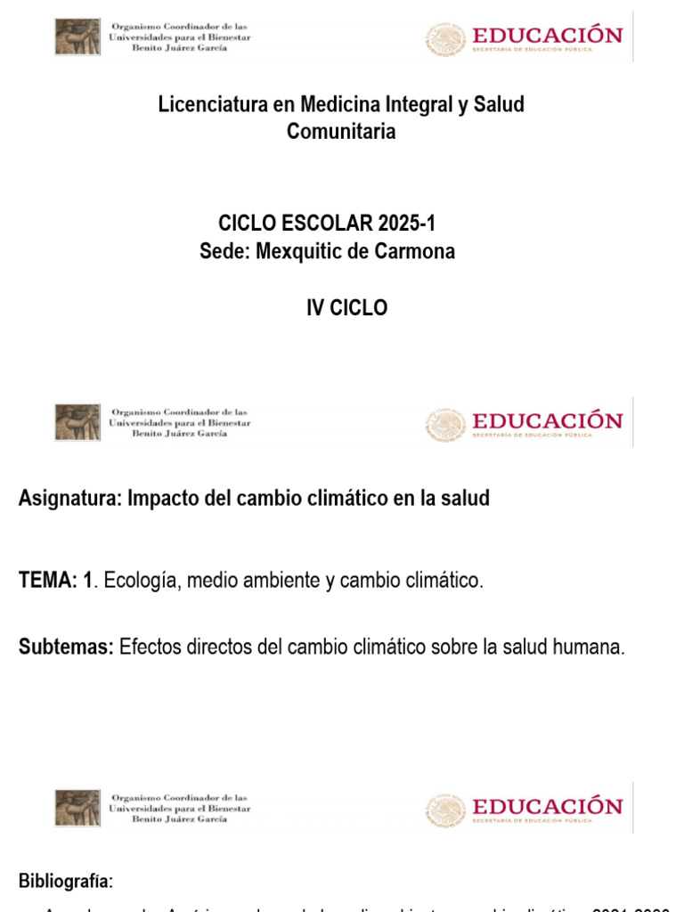 C3. Ecologìa,medio ambiente y cambio climatico | PDF | Contaminación ...