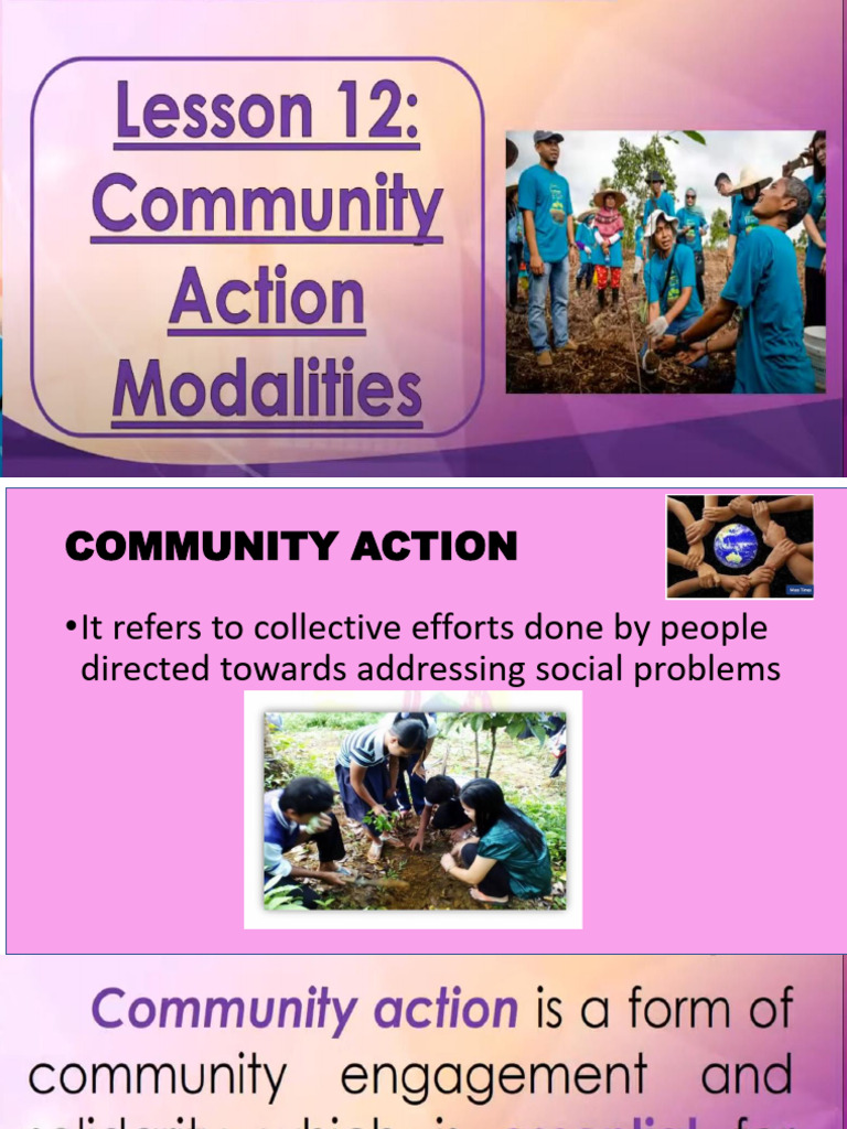 CESC MODULE 5 - ( community action modalities ) (1) | PDF