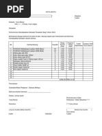 Nota Minta Contoh Editable | PDF