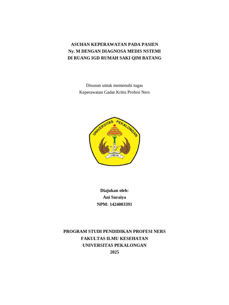 Askep Gadar Kritis ANI.S | PDF