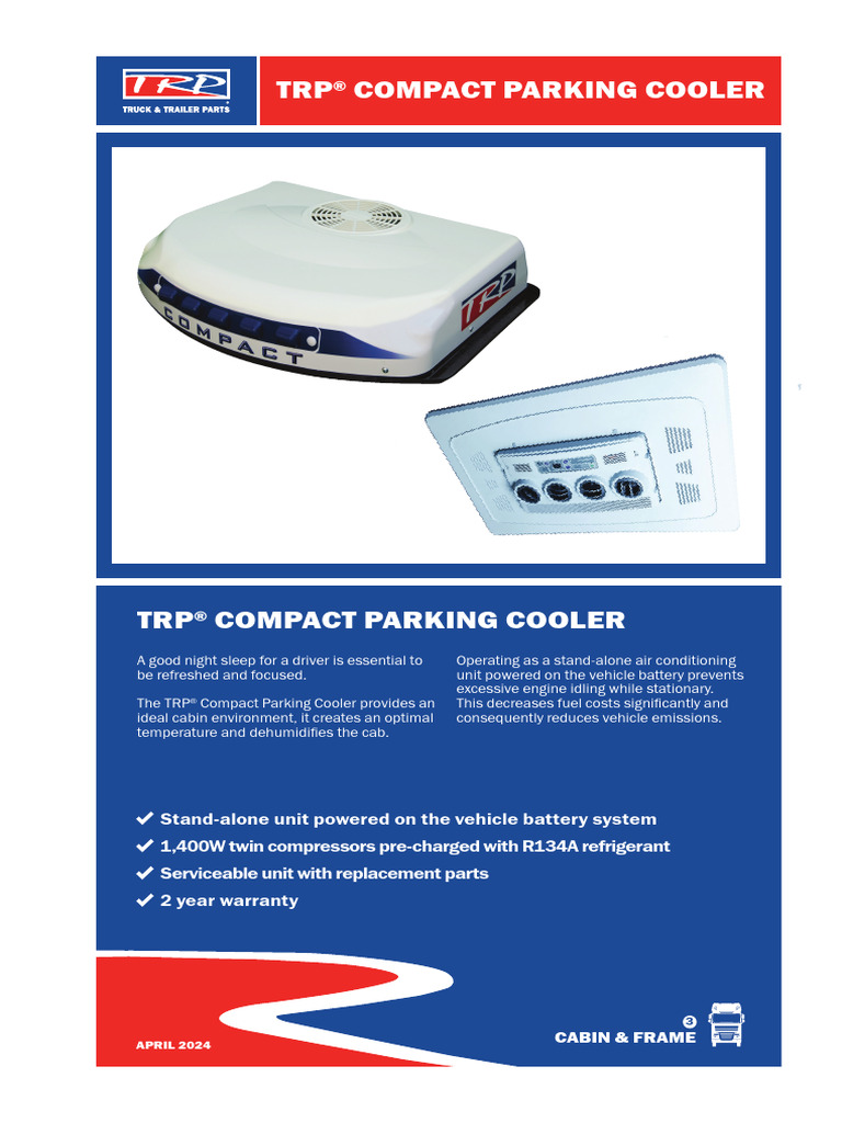 FAB - TRP - Compact Parking Cooler (042024) | PDF | Vehicles | Truck