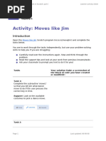 A1 Worksheet - Moves Like Jim | PDF | Software Development | Applied ...