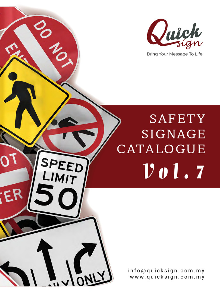 QuickSign Safety Signage Overview | PDF | Polyvinyl Chloride ...