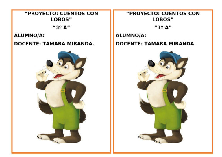 PORTADA LIBRO CUENTO CON LOBOS | PDF