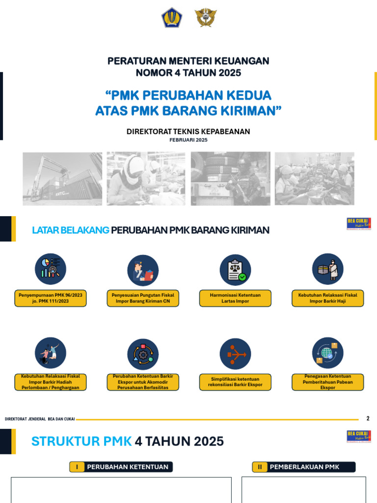 PMK 04 Tahun 2025 - Perubahan Kedua PMK Barang Kiriman (Rev. 12-02-2025 ...