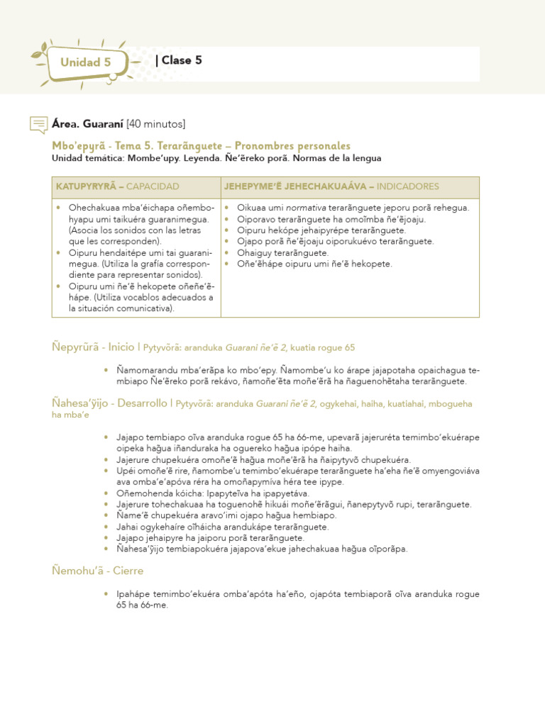 g2 U5 Lgu 45 Plandiario | PDF