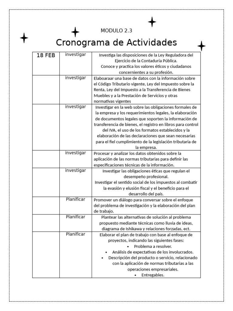Modulo 2 3 Pdf Planificación Business