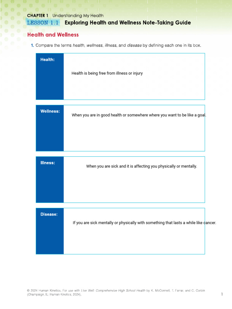Health and Wellness Overview Guide | PDF | Immune System | Infection