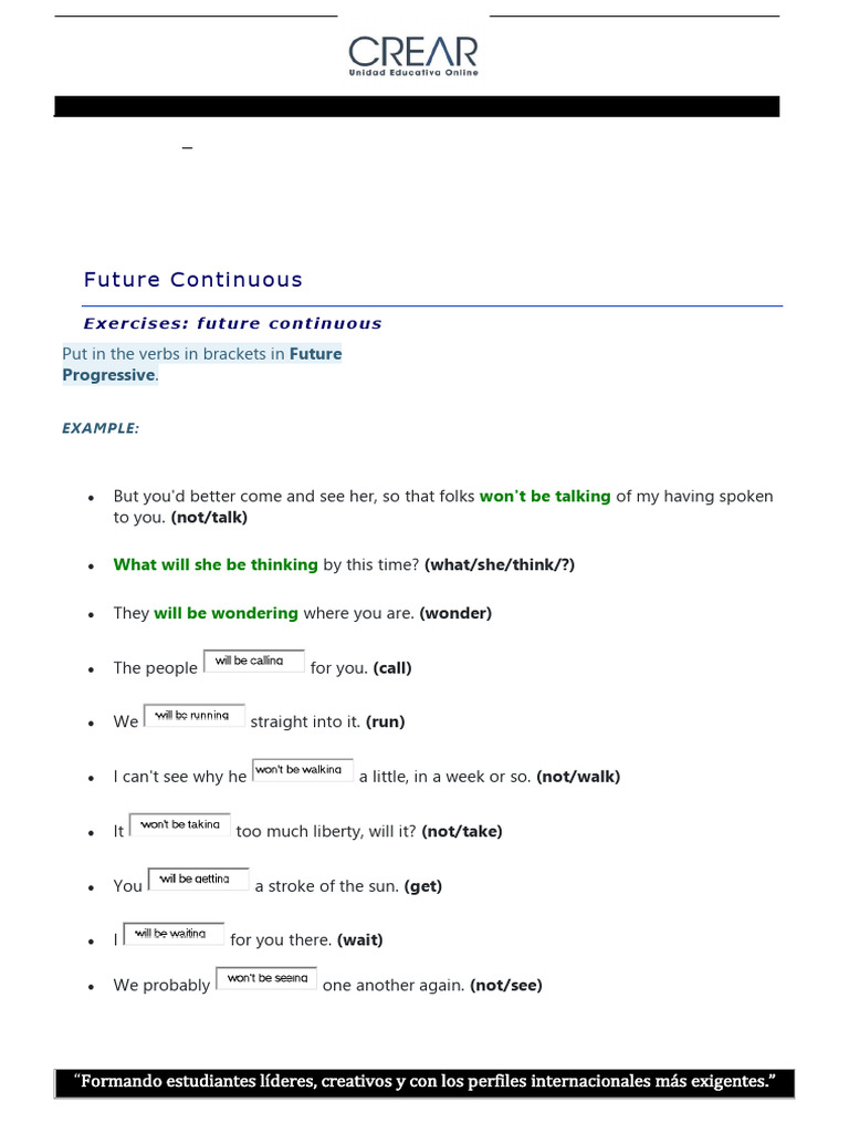 #45 Future Continuous | PDF