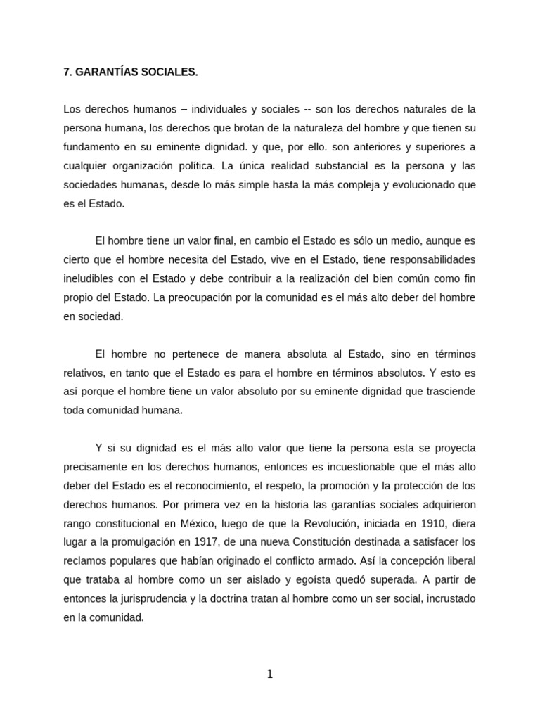 Gar Soc | PDF | Calidad de vida | Constitución