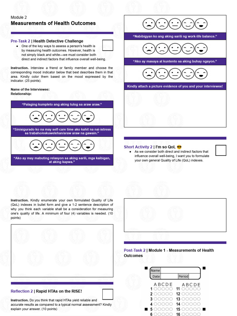 HTA Activity Book Module 2 | PDF