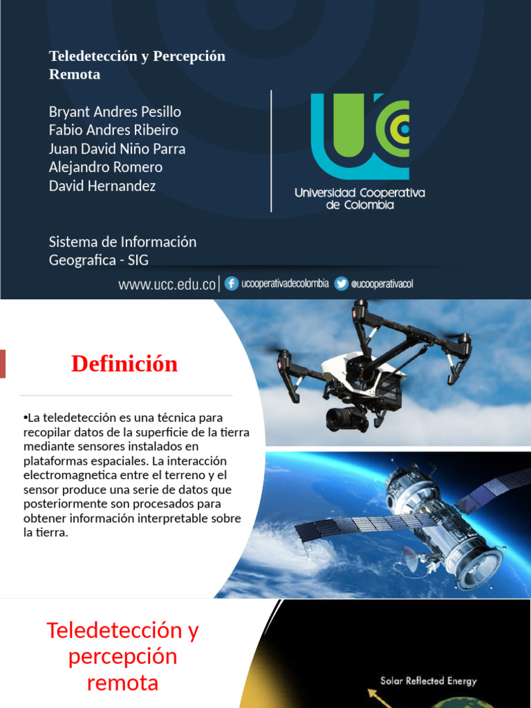 Teledetección y Percepción Remota en Ingeniería | PDF | Sensores ...