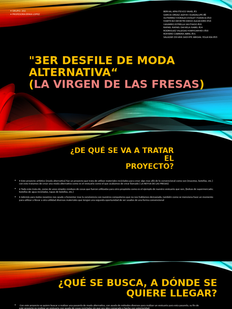 3er Desfile de Moda | PDF