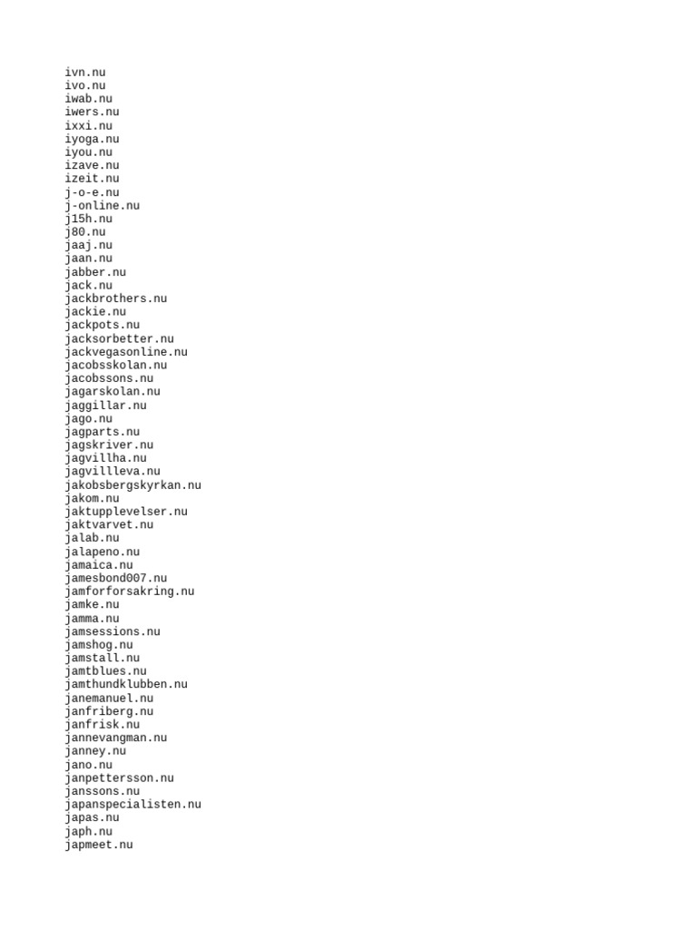 Nu List | PDF