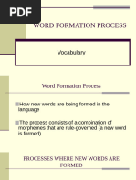 Word Formation B2 | PDF | Semantic Units | Morphology