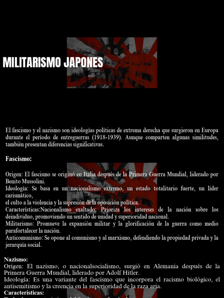 Características del militarismo japonés | PDF | Fascismo | nazismo